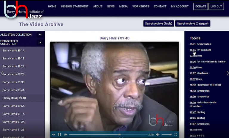 The Barry Harris Institute of Jazz – Protecting, preserving ...